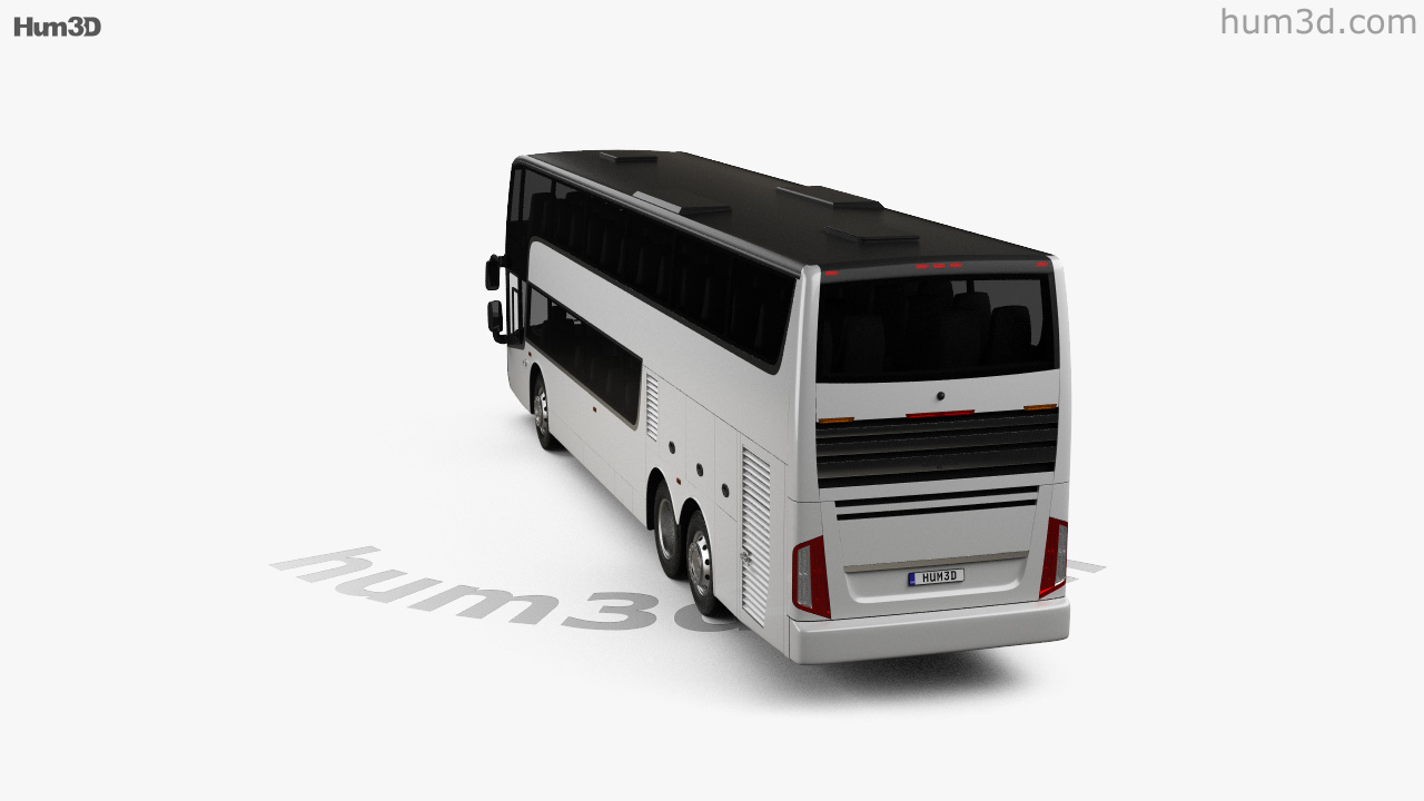 360 view of Van Hool TDX bus 2018 3D model - 3DModels store