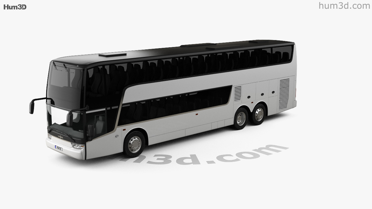 360 view of Van Hool TDX bus 2018 3D model - 3DModels store