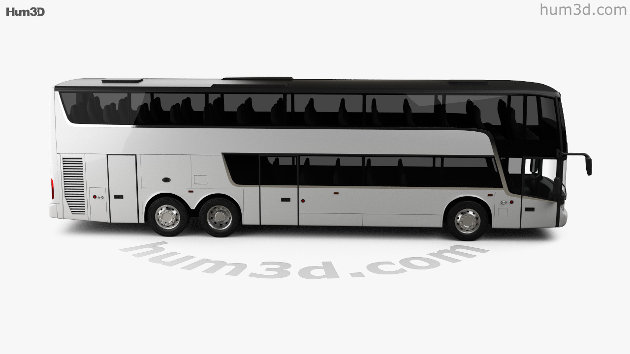 360 view of Van Hool TDX bus 2018 3D model - 3DModels store