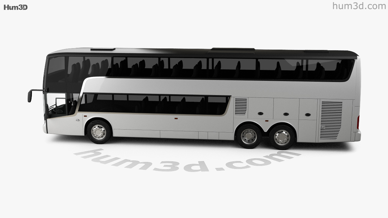 360 view of Van Hool TDX bus 2018 3D model - 3DModels store