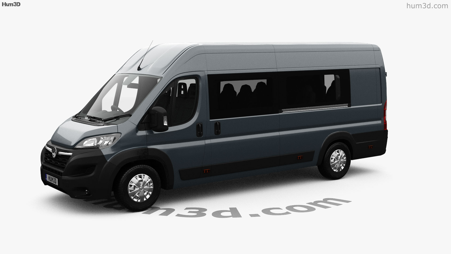360 view of Vauxhall Movano Passenger Van L4H2 2024 3D model - 3DModels ...