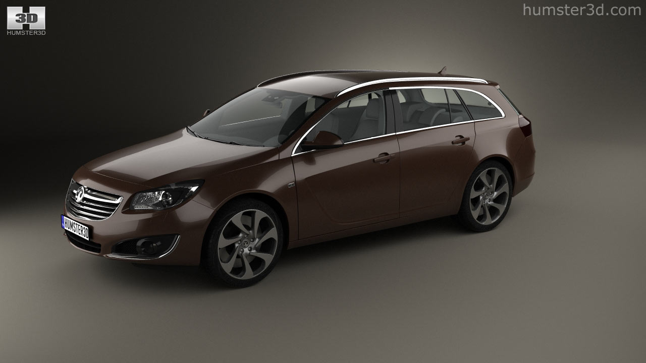 360 view of Vauxhall Insignia Sports Tourer 2015 3D model - 3DModels store