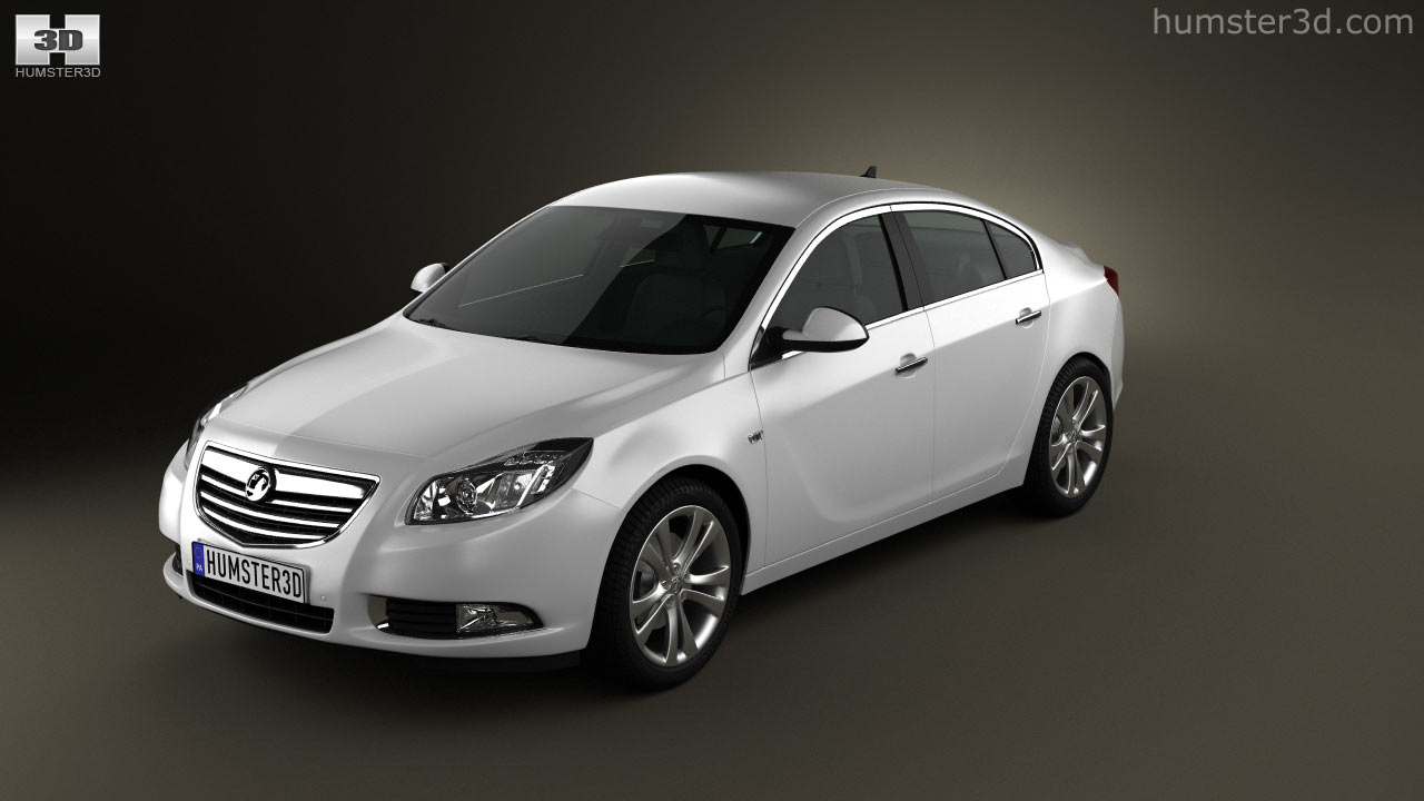 360 view of Vauxhall Insignia sedan 2012 3D model - 3DModels store