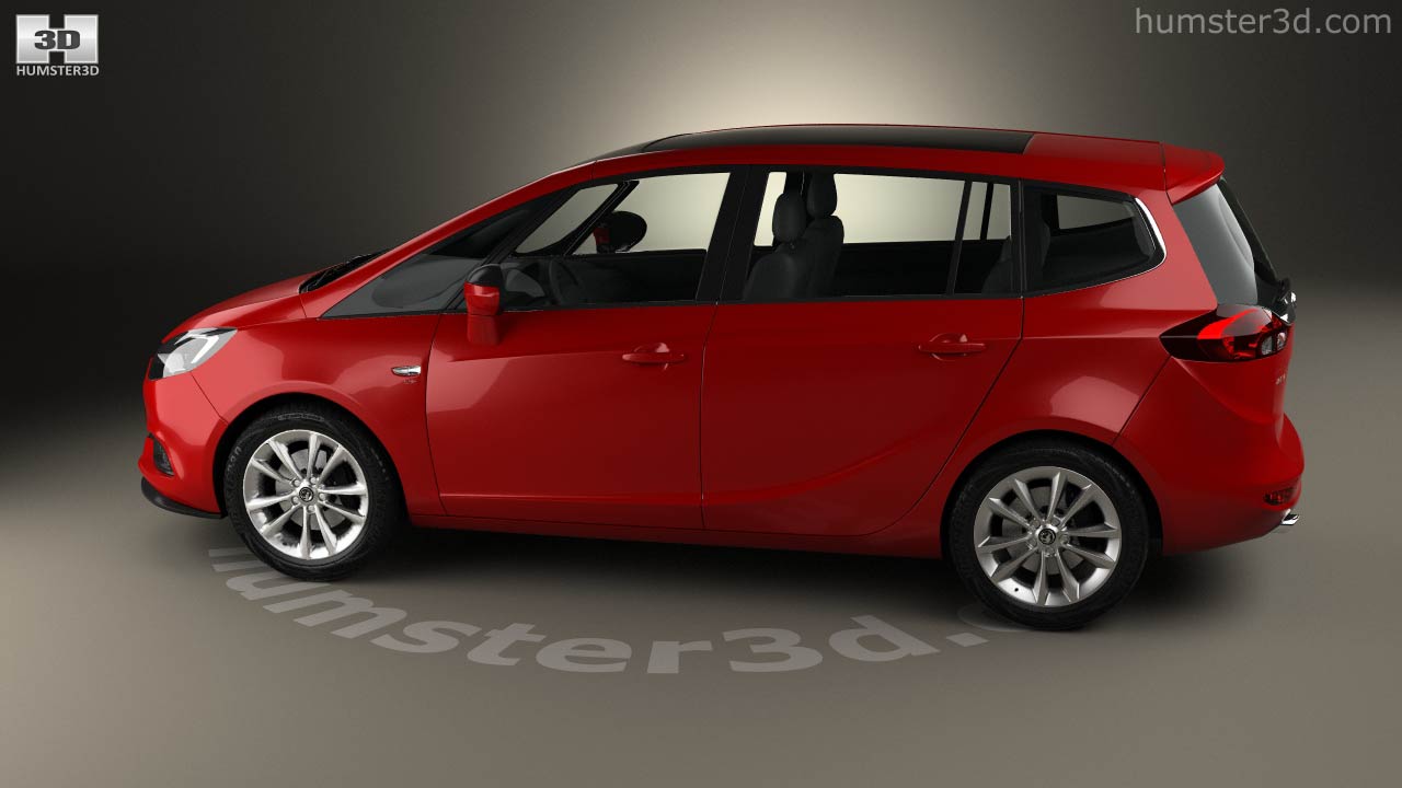 360 view of Vauxhall Zafira (C) Tourer 2019 3D model - 3DModels store
