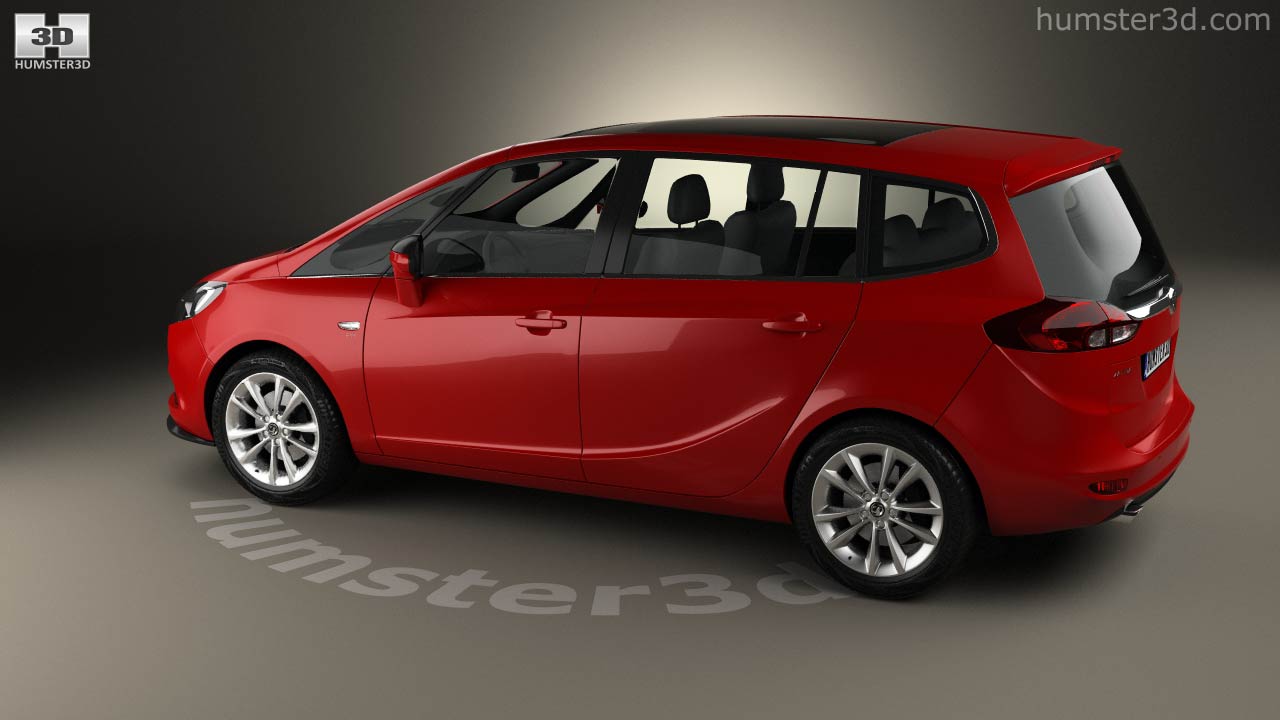 360 view of Vauxhall Zafira (C) Tourer 2019 3D model - 3DModels store