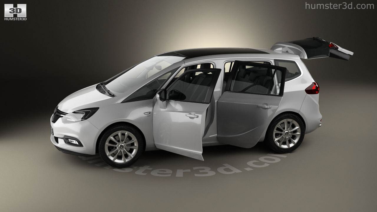 360 view of Vauxhall Zafira (C) Tourer with HQ interior 2019 3D model ...