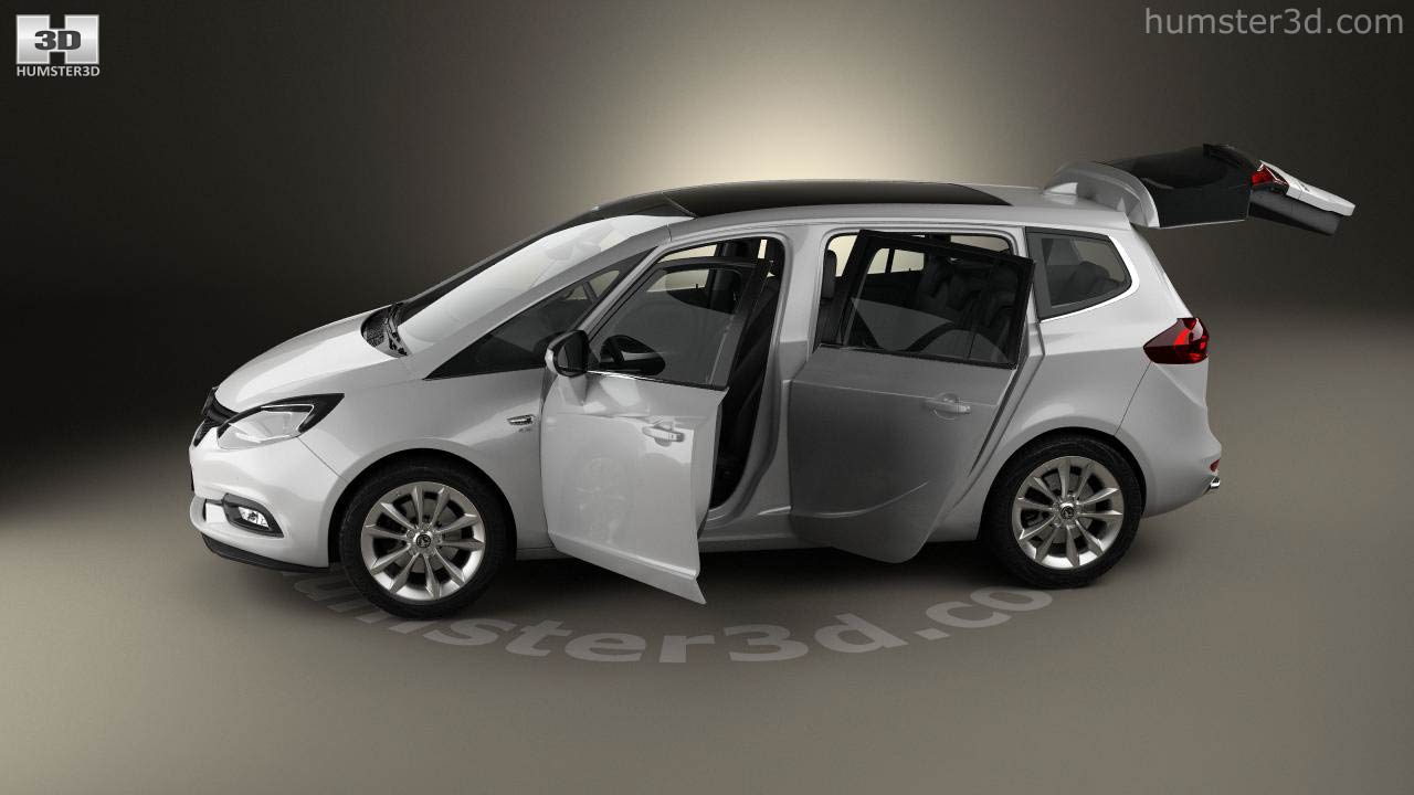 360 view of Vauxhall Zafira (C) Tourer with HQ interior 2019 3D model ...