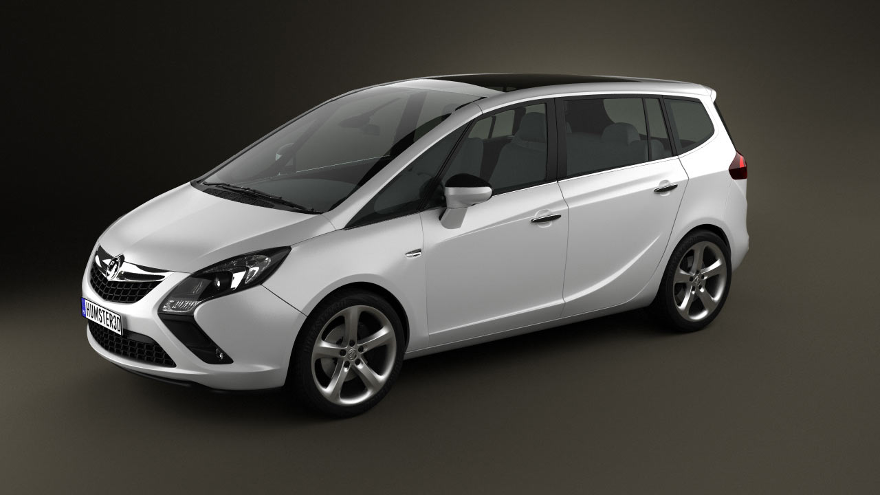360 view of Vauxhall Zafira Tourer 2015 3D model - 3DModels store