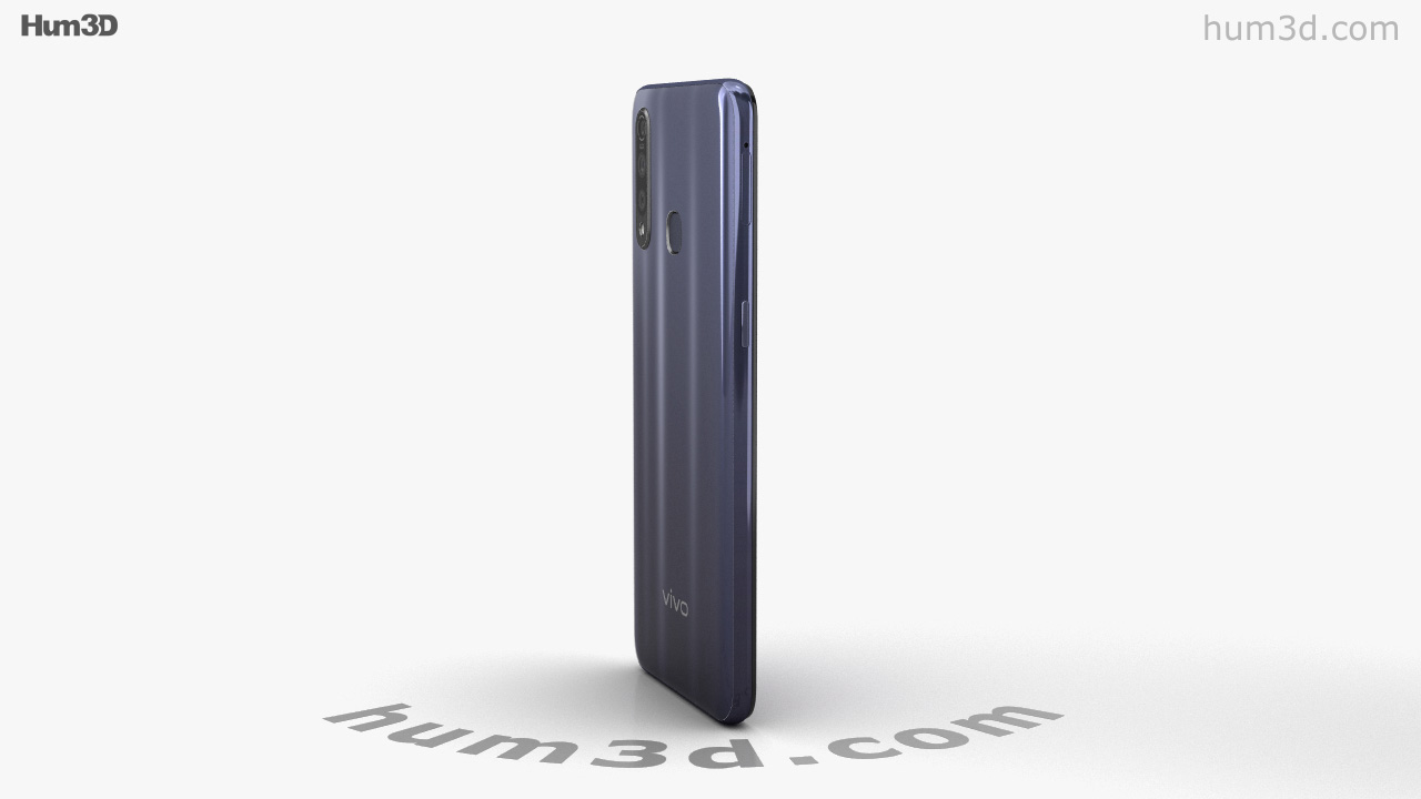 360 view of Vivo Z1 Pro Sonic Black 3D model - 3DModels store