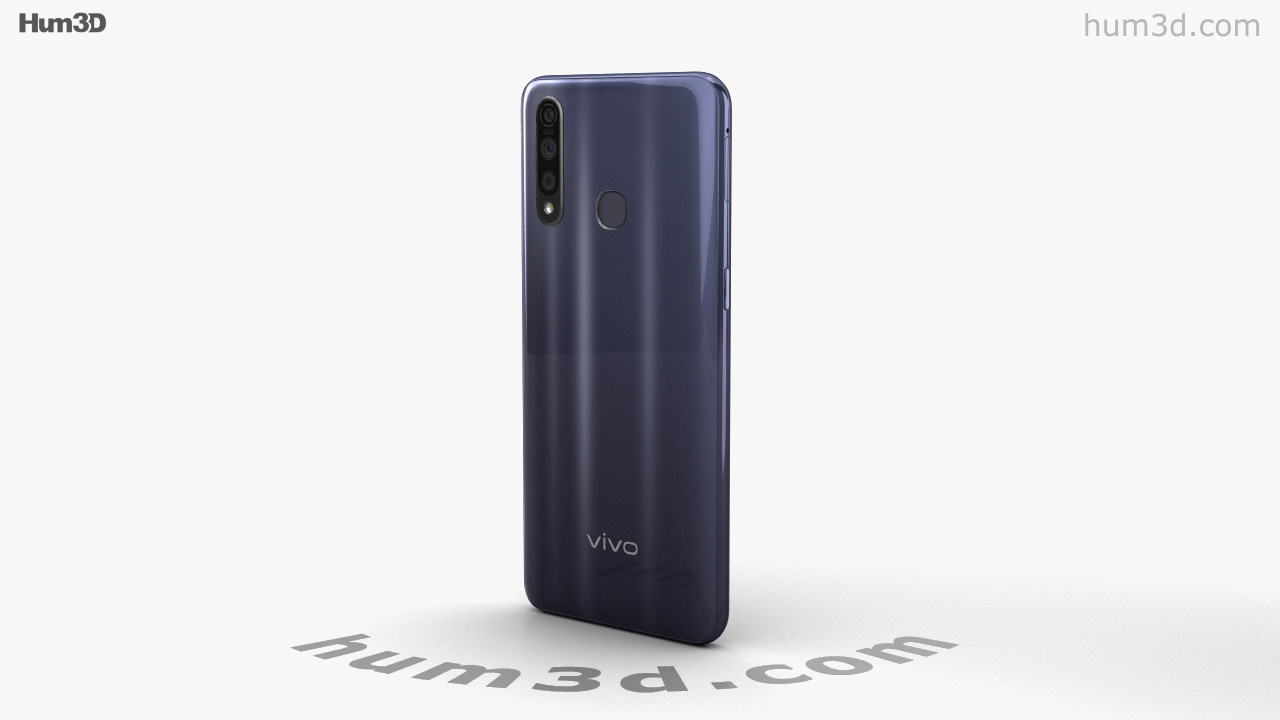 360 view of Vivo Z1 Pro Sonic Black 3D model - 3DModels store