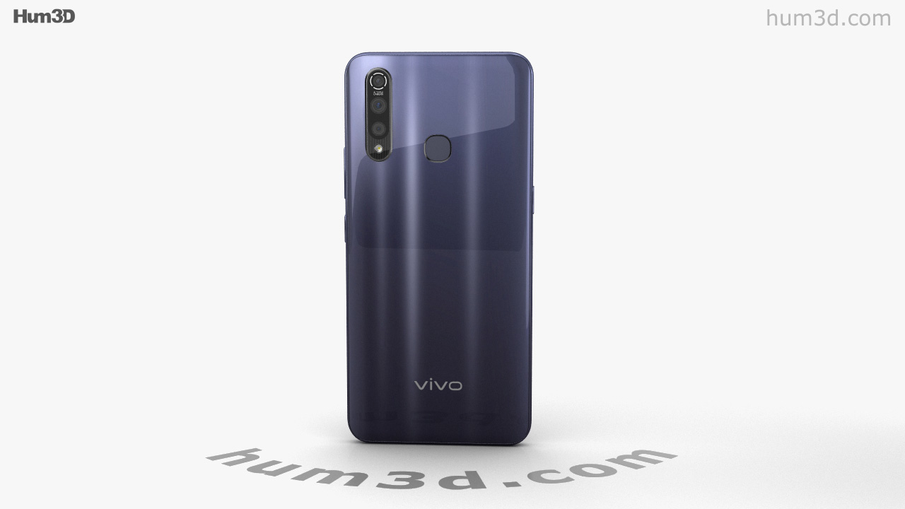 360 view of Vivo Z1 Pro Sonic Black 3D model - 3DModels store