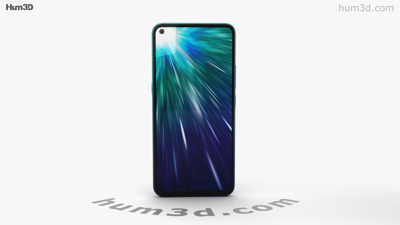 360 view of Vivo Z1 Pro Sonic Blue 3D model - 3DModels store