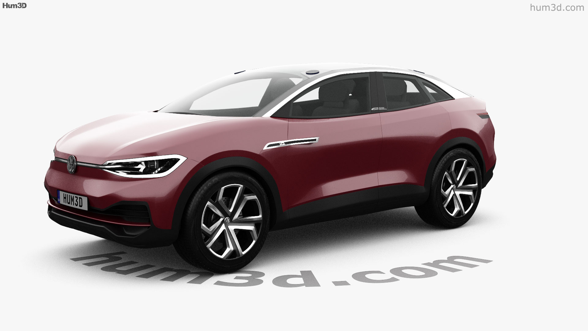 360 view of Volkswagen ID Crozz II 2017 3D model - 3DModels store