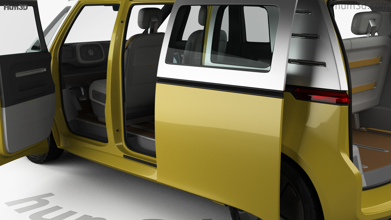 360 view of Volkswagen ID Buzz concept with HQ interior 2017 3D model ...
