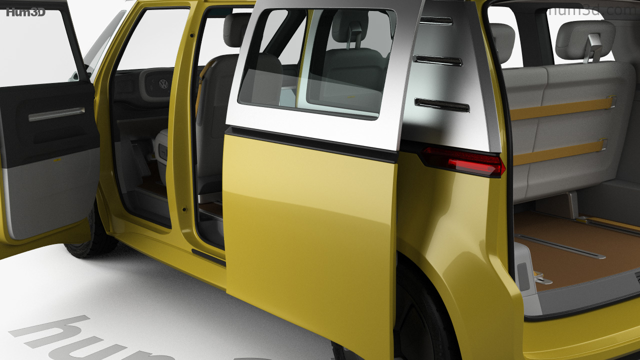 360 view of Volkswagen ID Buzz concept with HQ interior 2017 3D model ...