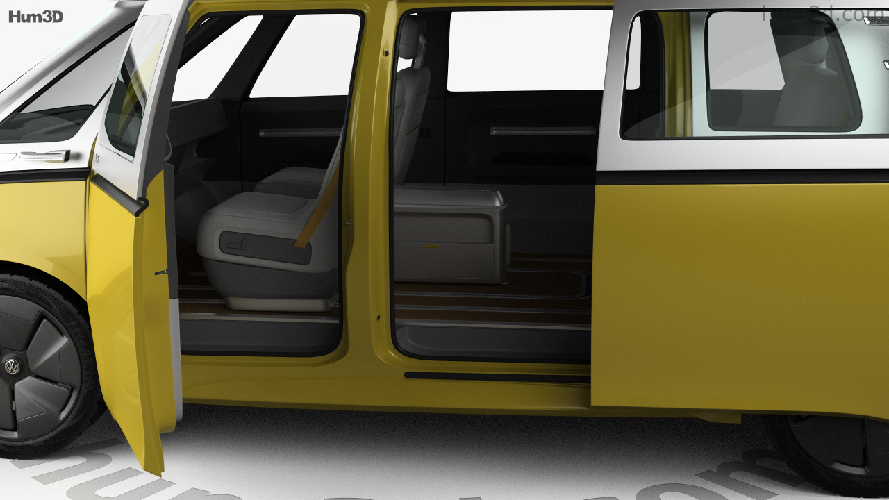 360 view of Volkswagen ID Buzz concept with HQ interior 2017 3D model ...