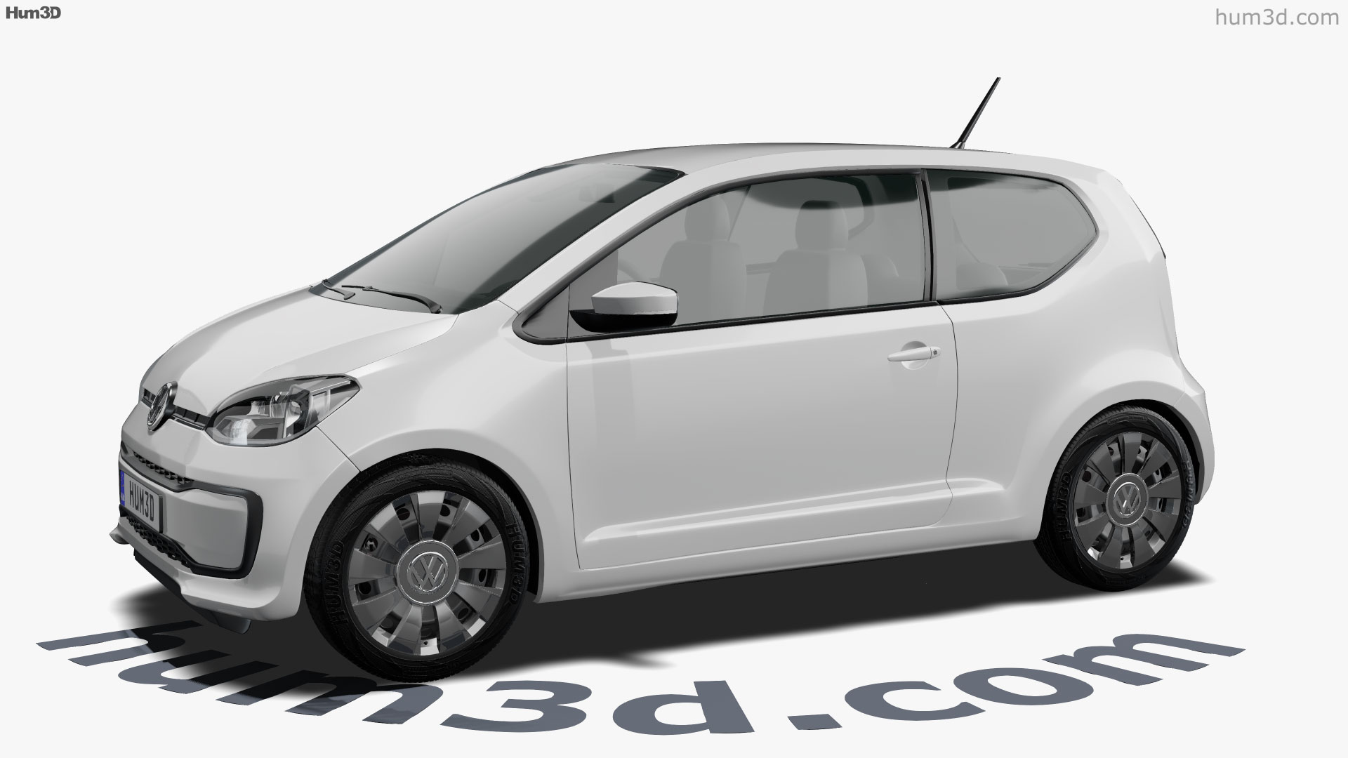 360 view of Volkswagen Up 3-door 2020 3D model - 3DModels store