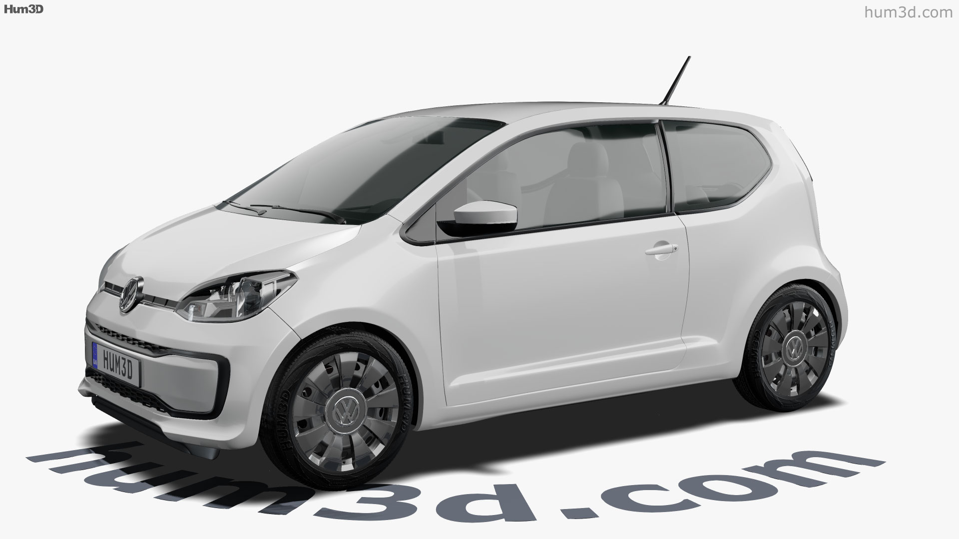 360 view of Volkswagen Up 3-door 2020 3D model - 3DModels store
