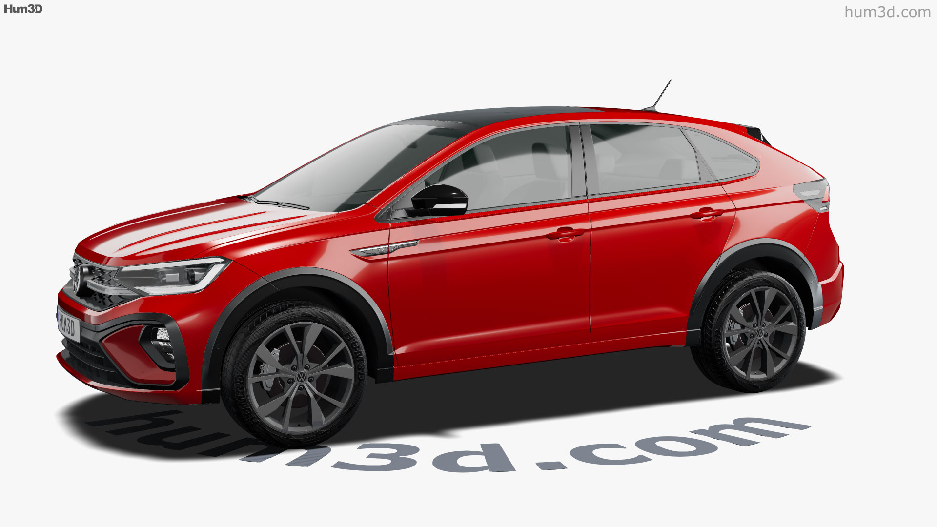 360 view of Volkswagen Taigo R-Line 2024 3D model - 3DModels store