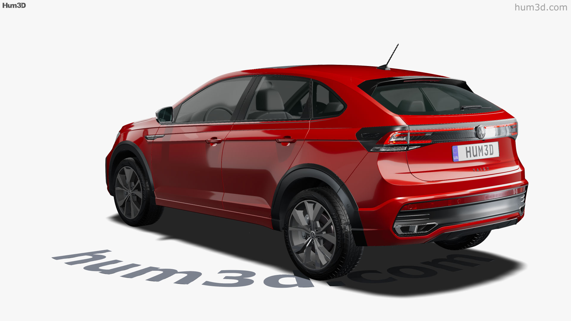 360 view of Volkswagen Taigo R-Line 2024 3D model - 3DModels store