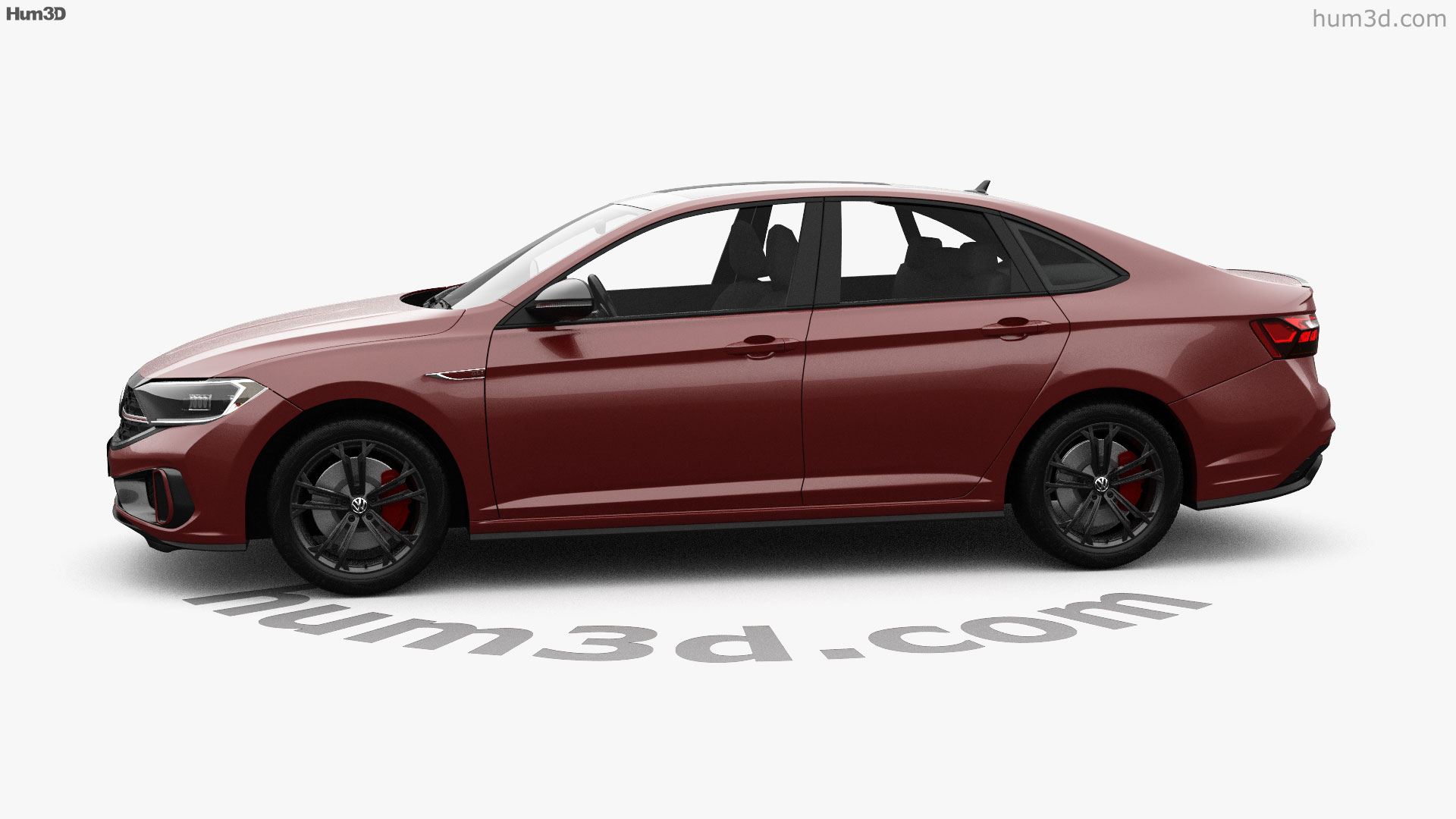 360 view of Volkswagen Jetta GLI US-spec 2024 3D model - 3DModels store