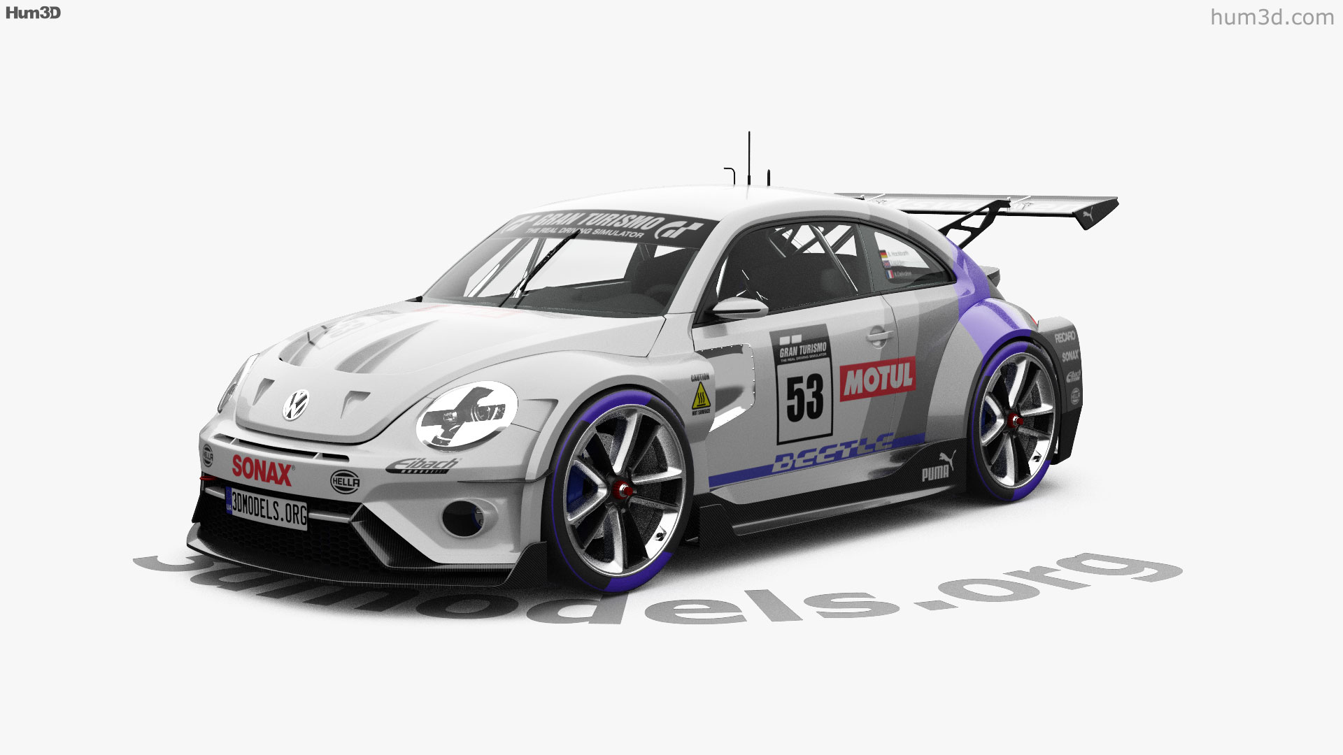360 view of Volkswagen Beetle Gran Turismo 2023 3D model - 3DModels store