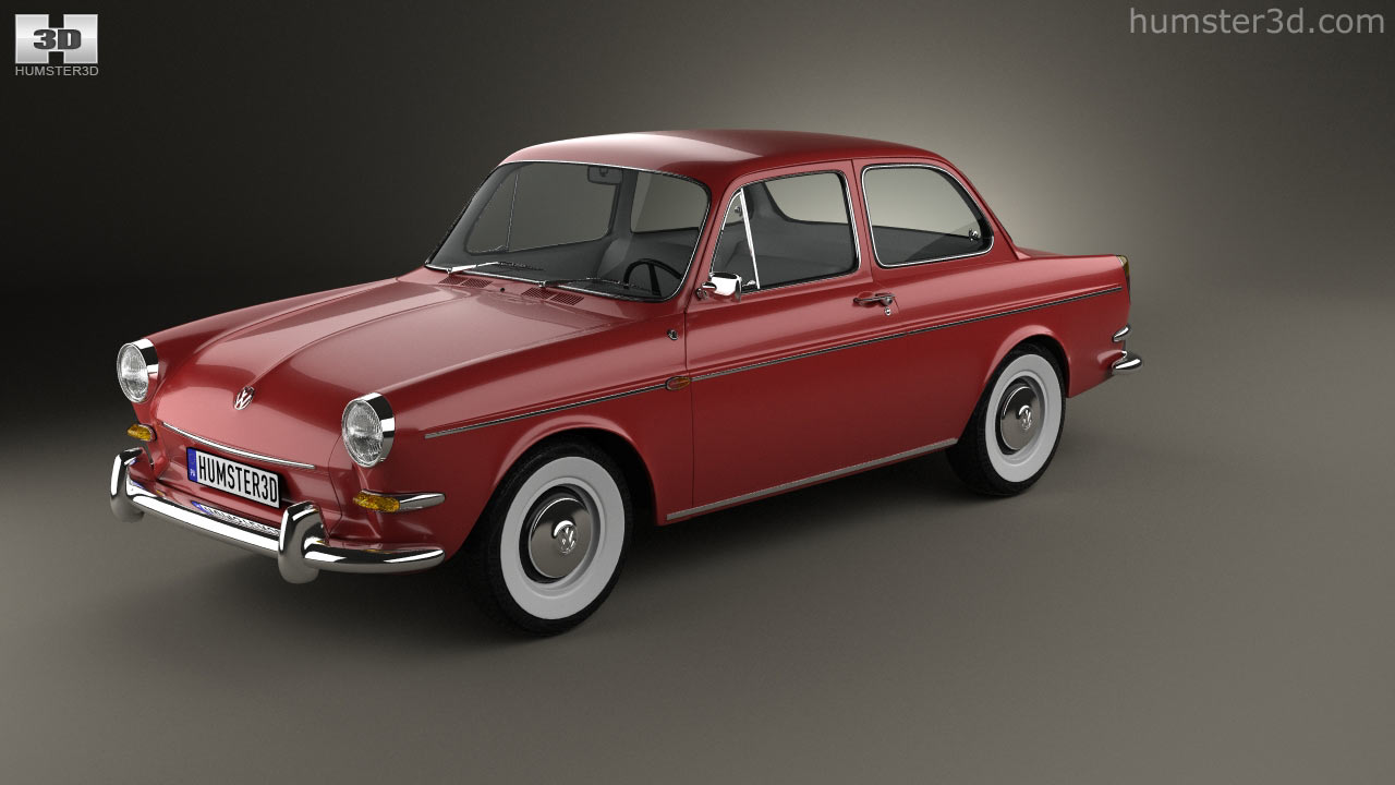 360 view of Volkswagen 1500 (Type 3) notchback 1961 3D model - 3DModels ...