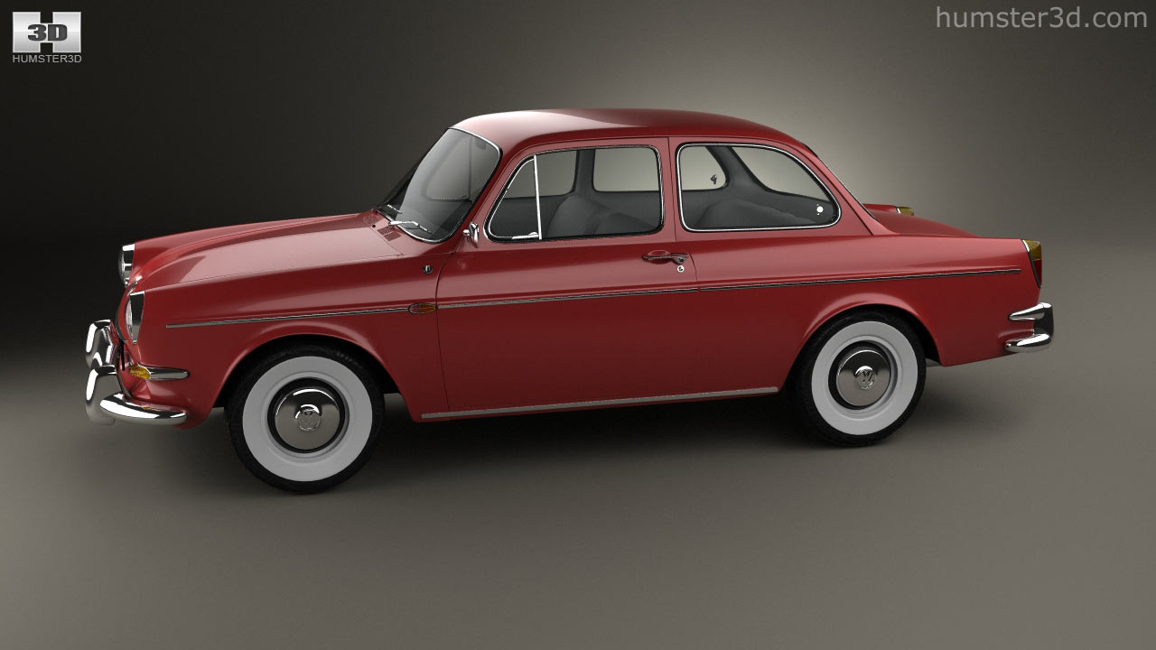 360 view of Volkswagen 1500 (Type 3) notchback 1961 3D model - 3DModels ...