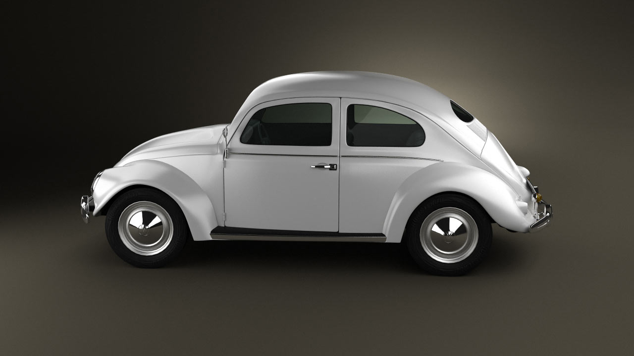 360 view of Volkswagen Beetle 1949 3D model - 3DModels store