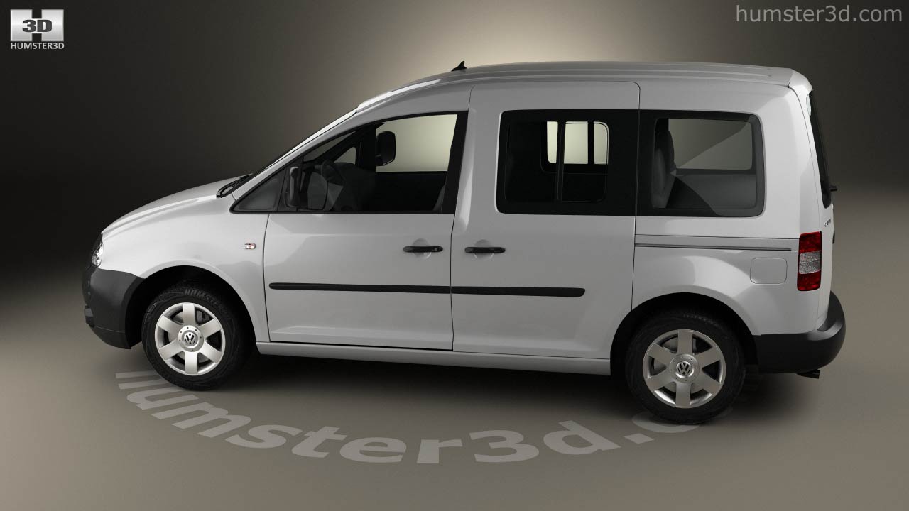 360 view of Volkswagen Caddy 2010 3D model - 3DModels store