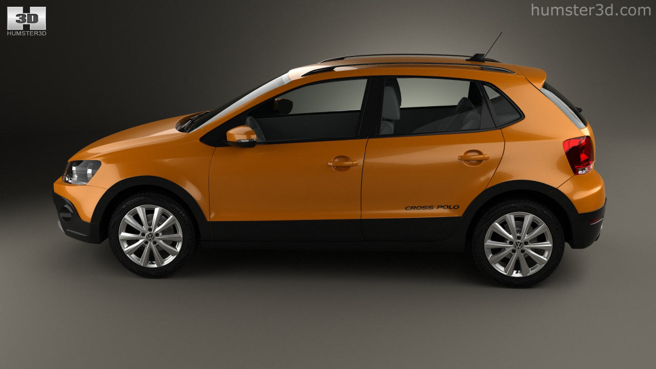 360 view of Volkswagen Cross Polo 2014 3D model - 3DModels store