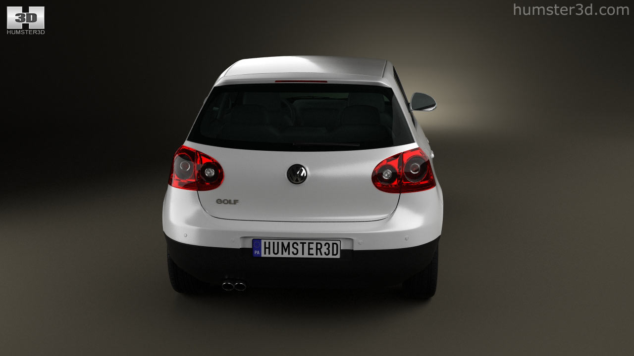 360 view of Volkswagen Golf Mk5 5-door 2009 3D model - 3DModels store