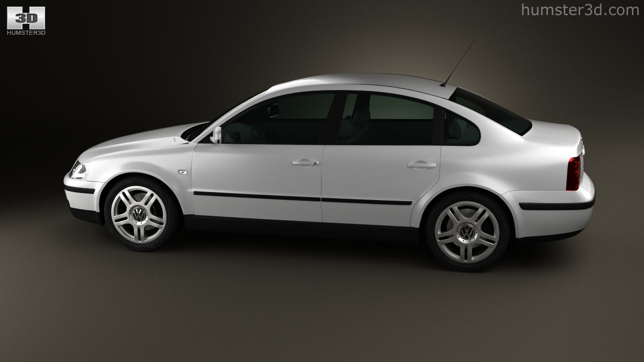 360 view of Volkswagen Passat B5 sedan 2005 3D model - 3DModels store