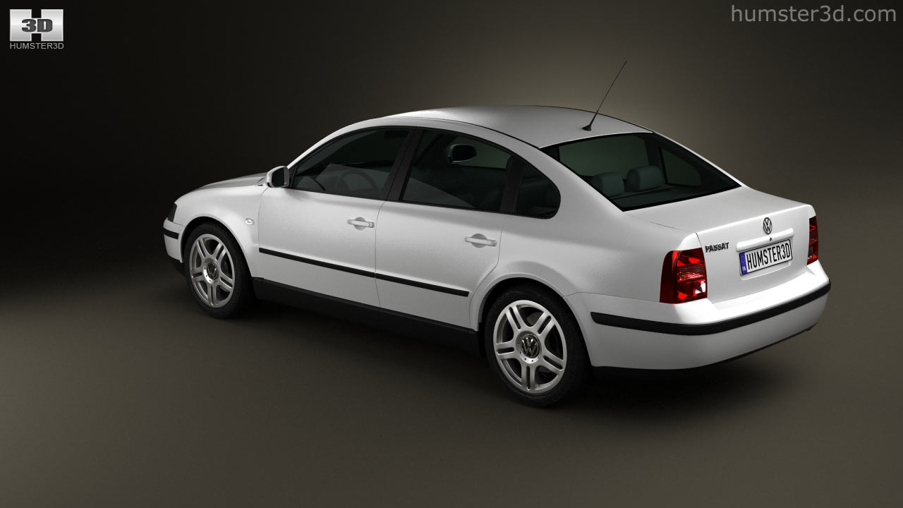 360 view of Volkswagen Passat B5 sedan 2005 3D model - 3DModels store