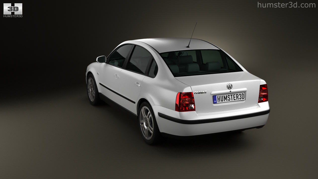 360 view of Volkswagen Passat B5 sedan 2005 3D model - 3DModels store