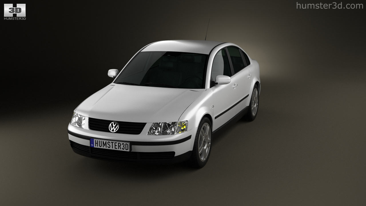 360 view of Volkswagen Passat B5 sedan 2005 3D model - 3DModels store