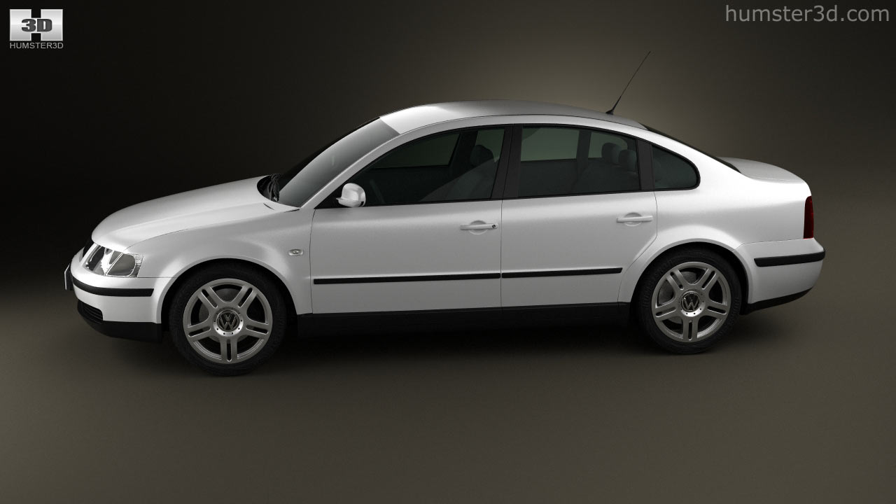360 view of Volkswagen Passat B5 sedan 2005 3D model - 3DModels store