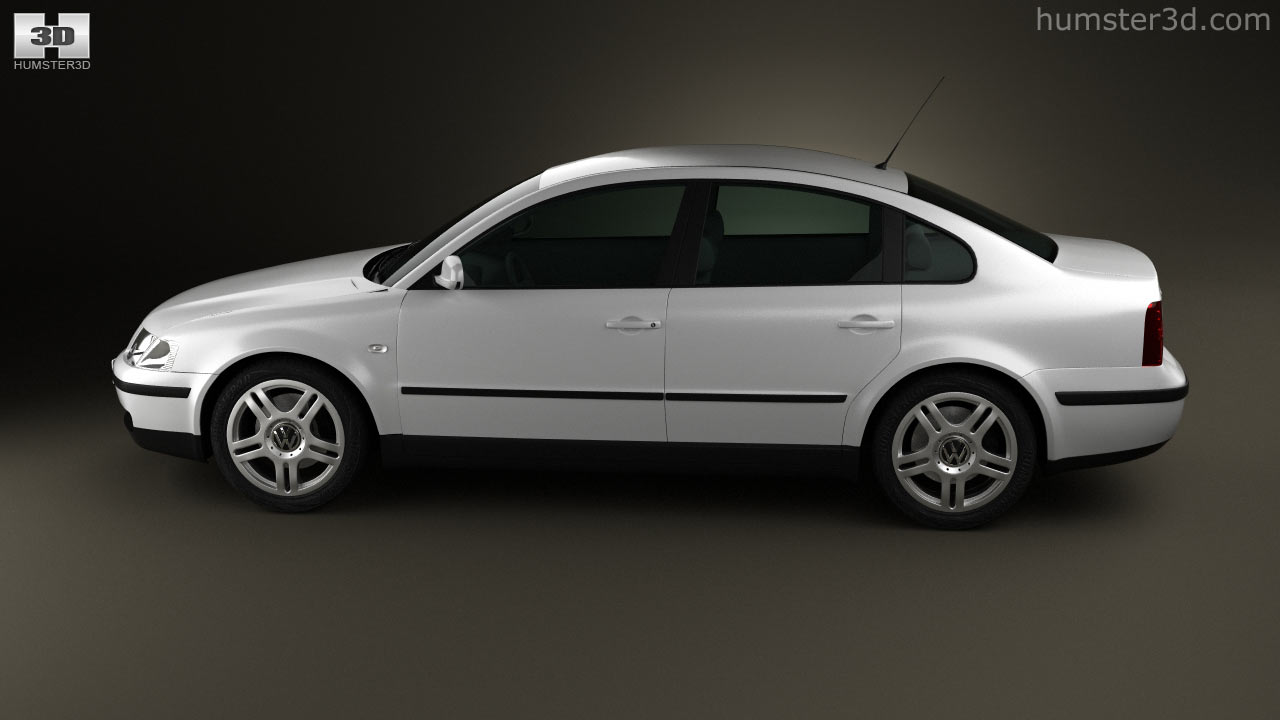 360 view of Volkswagen Passat B5 sedan 2005 3D model - 3DModels store