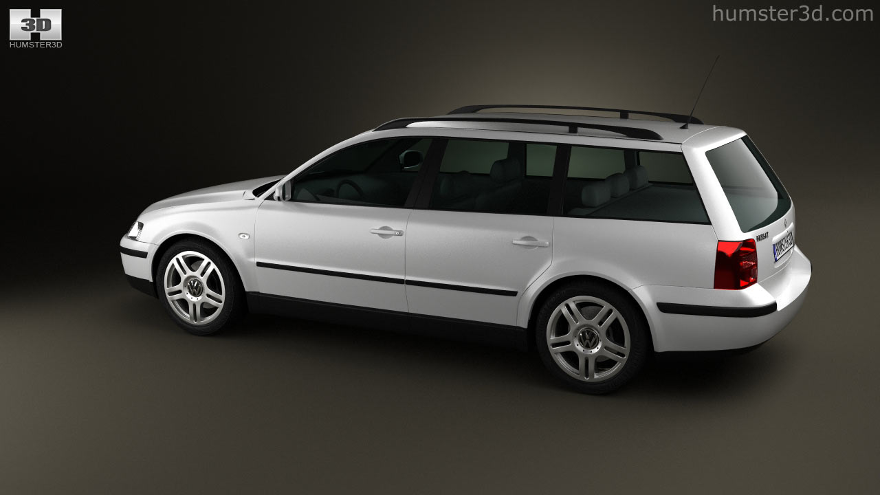 360 view of Volkswagen Passat (B5) variant 2005 3D model - 3DModels store