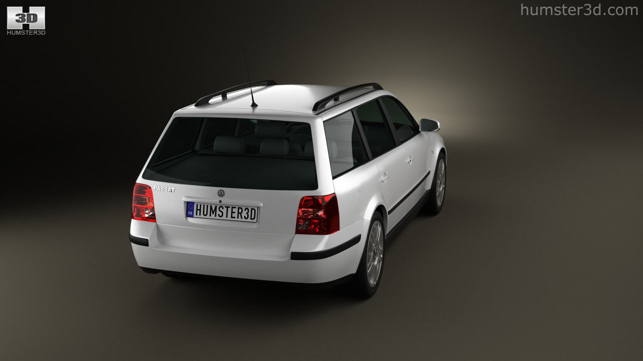 360 view of Volkswagen Passat (B5) variant 2005 3D model - 3DModels store