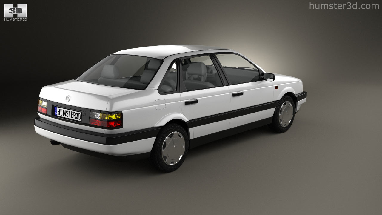 360 view of Volkswagen Passat (B3) sedan 1993 3D model - 3DModels store