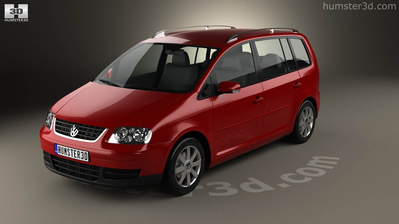 360 view of Volkswagen Touran 2006 3D model - 3DModels store