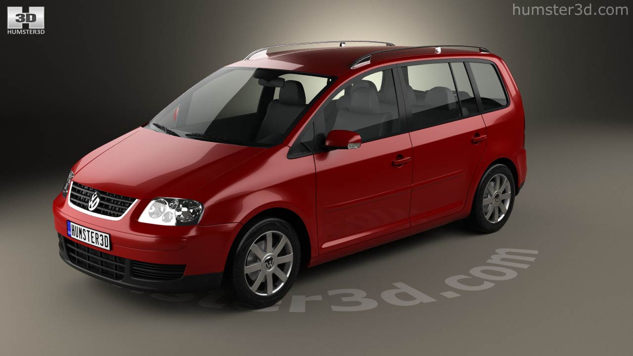 360 view of Volkswagen Touran 2006 3D model - 3DModels store