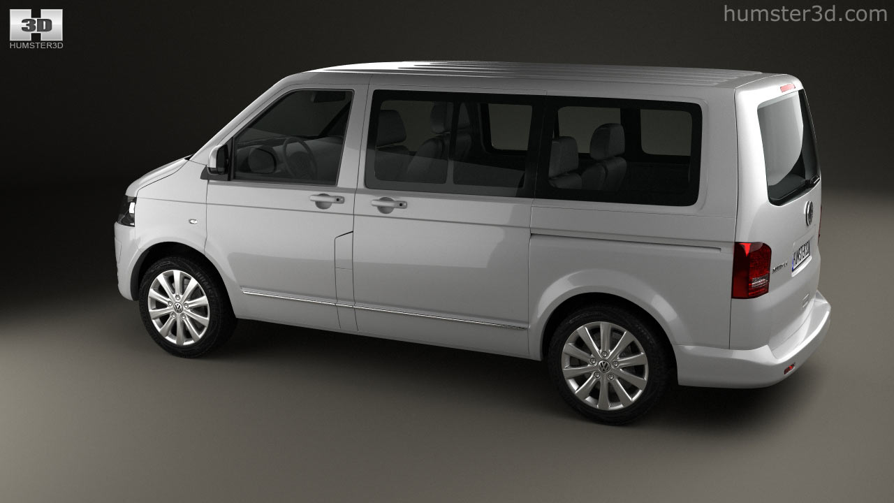 360 view of Volkswagen Transporter T5 Caravelle Multivan 2014 3D model ...