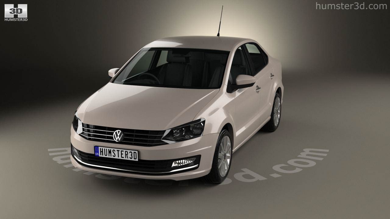 360 view of Volkswagen Vento 2019 3D model - 3DModels store