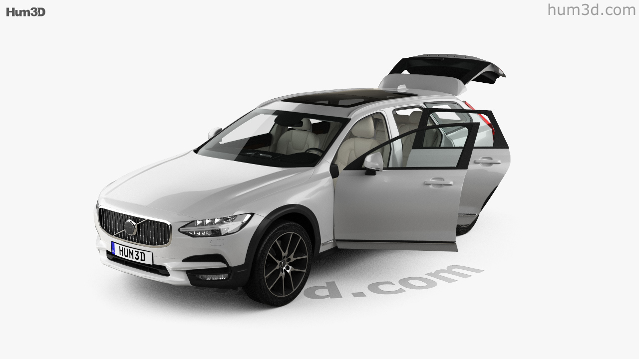 360 view of Volvo V90 T6 Cross Country with HQ interior 2019 3D model ...