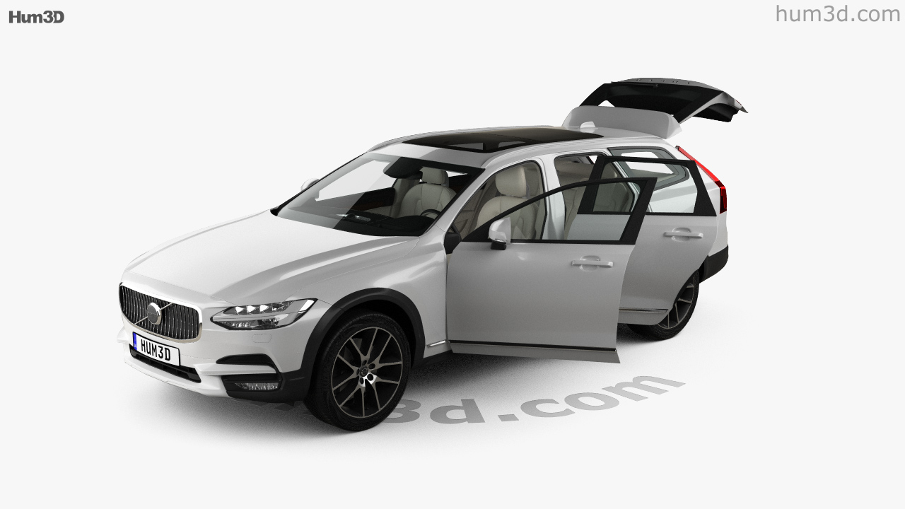 360 view of Volvo V90 T6 Cross Country with HQ interior 2019 3D model ...