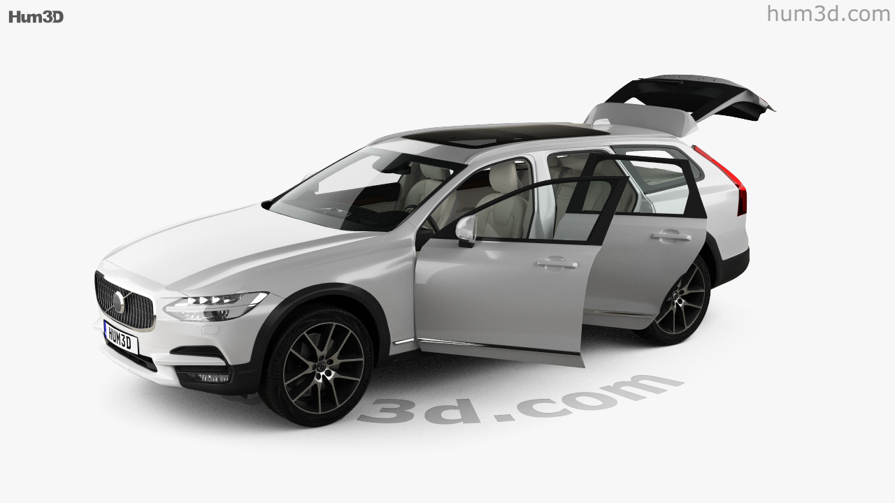 360 view of Volvo V90 T6 Cross Country with HQ interior 2019 3D model ...