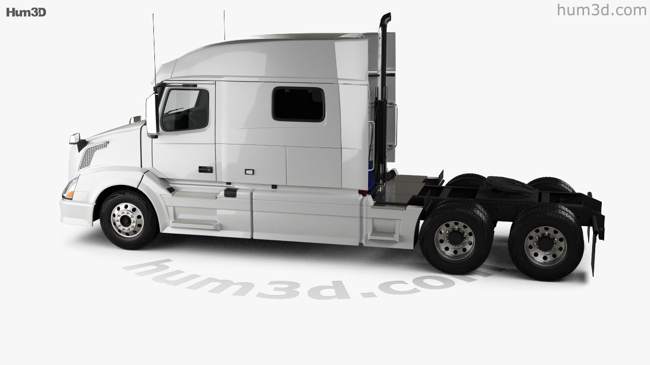 360 view of Volvo VNL Low Roof Sleeper Cab Tractor Truck 2014 3D model ...