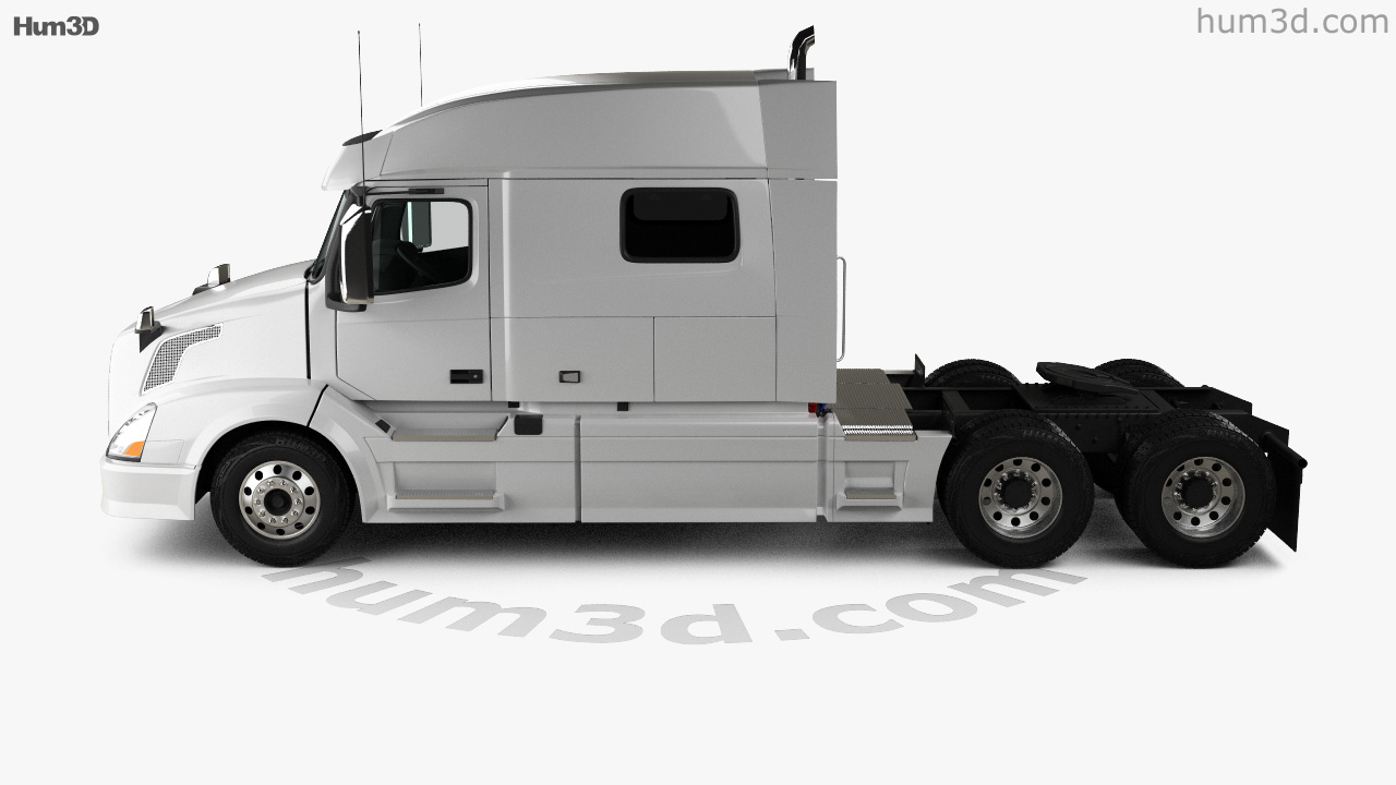 360 view of Volvo VNL Low Roof Sleeper Cab Tractor Truck 2014 3D model ...